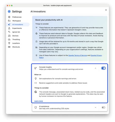 Understand Errors And Warnings Better With Console Insights Chrome Devtools Chrome For