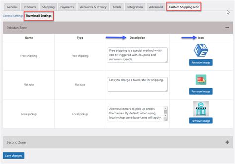 Shipping Icons And Description For Woocommerce