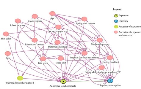 directed acyclic graph dag showing the association between the download scientific diagram