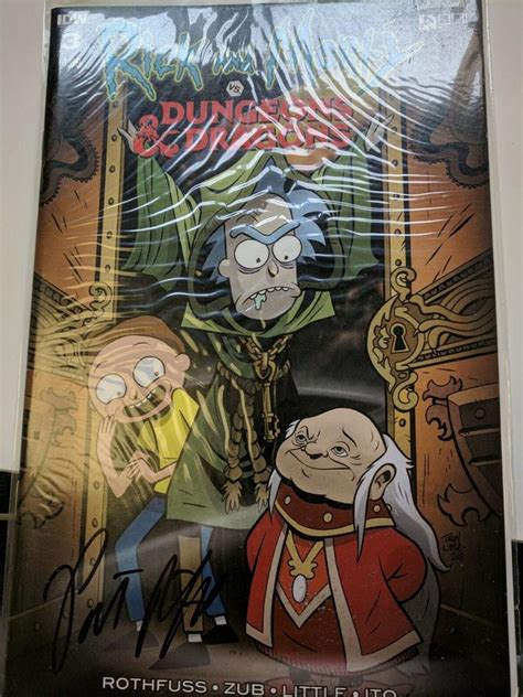 Rick And Morty Vs Dungeons And Dragons 3 Signed By Patrick Rothfuss