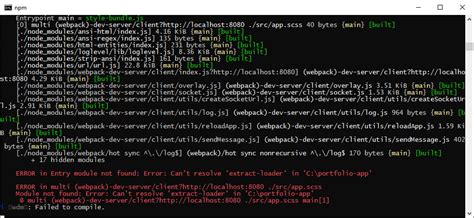 Error Can T Resolve Extract Loader Issue 71 Peerigon Extract Loader GitHub