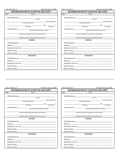 Rer Form Pdf Expense Income Statement