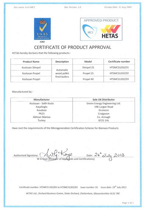 Mcs Certification Woodburn Renewables Ltd Mcs Certification Woodburn Renewables Ltd