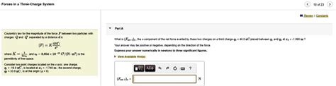 solved texts forces in a three charge system 10 of 23 review