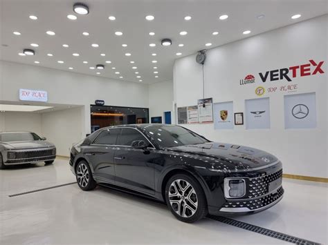 대구 만촌동 신차패키지현대 그랜저 Gn7 어비스 블랙 And 브라운 투톤열차단 썬팅 루마버텍스 900700 시공 후기~ 수성 탑플레이스 네이버 블로그