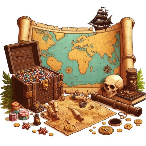 Premium Vector Treasure Map