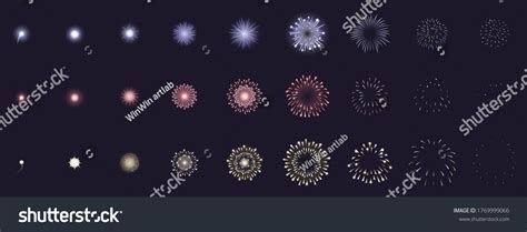 Fireworks Animation Animated Firework Explosion Frames Hình minh họa có sẵn 1769999066