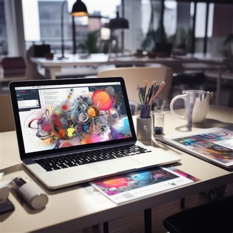 premium photo captivating fusion artistic website design ui sketches