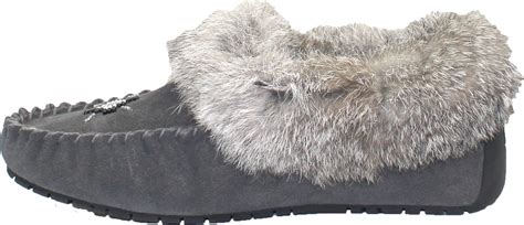Hard Sole Charcoal Suede Slipper Quarks Shoes