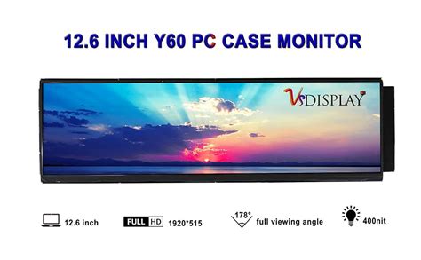Vsdisplay Portable Lcd Monitor126 Inch 1920x515 Ips Edp Screen
