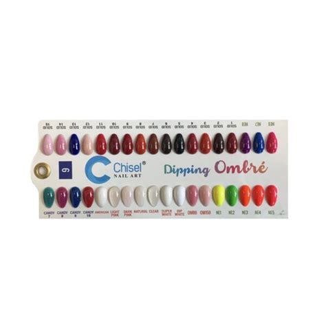 Chisel Dip Sample Color Chart 09 Candy 7 10 Neon Ne01 Ne08 Solid 1