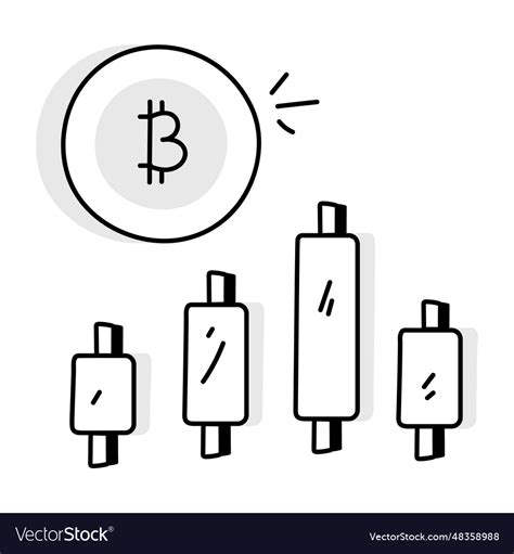 Bitcoin Analysis Royalty Free Vector Image VectorStock