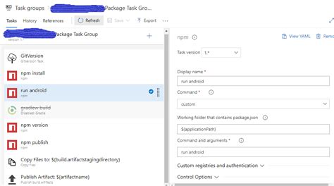 React Native Run Android Task Getting Error In Vsts Task Group While