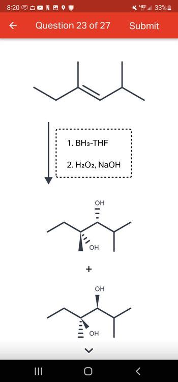 Answered: A B C D 1. BH3-THF 2. H₂O2, NaOH 1. Hg(OAc)2, H₂O 2. NaBH4, NaOH mCPBA mCPBA 2. H3O ...