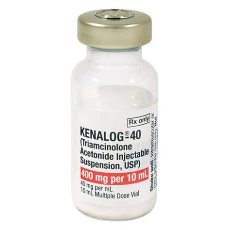 Kenalog Injection Generic Triamcinolone Acetonide 40mg Ml 10ml Each Med Vet International