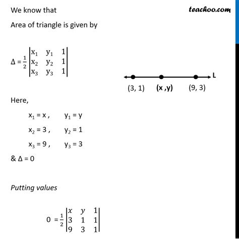 Ex 4 3 4 I Find Equation Of Line Joining 1 2 3 6