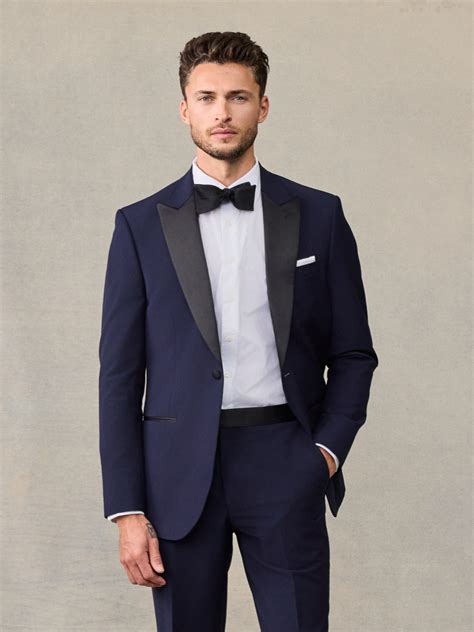 Essential Navy Tuxedo Wedding And Groomsmen Tuxedo The Black Tux