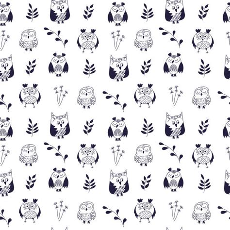 Owl Pattern Wallpaper