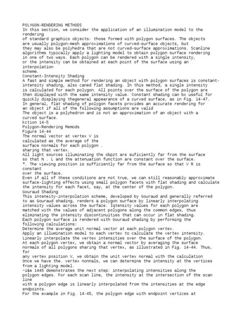 Cg Polygon Rendering Pdf Rendering Computer Graphics Computer