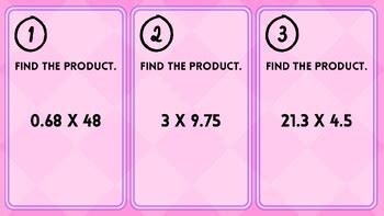 Multiplying Decimals Task Cards Activity By Acute Love For Math TPT