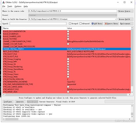 cmake 编译 vtk cmake编译vtk csdn博客