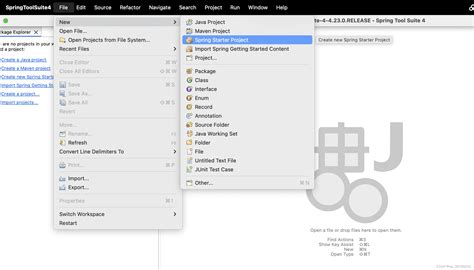 Springtoolsuite4 中使用spring Initializr初始化一个新项目spring Tool Suite4 新建项目 地址 Csdn博客