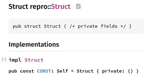 Rustdoc Displays Private Internals Of Associated Constants Regression · Issue 97933 · Rust