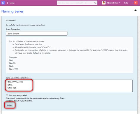 Sales Invoice Custom Naming Series User Forum Frappe Forum