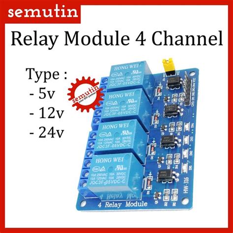 Jual Relay Module Channel DC V V V Optocoupler Hig Low Trigger DIY Arduino Di Lapak