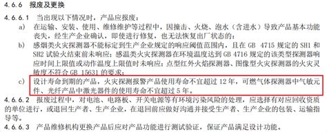 新标准再次明确：火灾探测报警产品使用寿命不宜超过12年 消防百事通