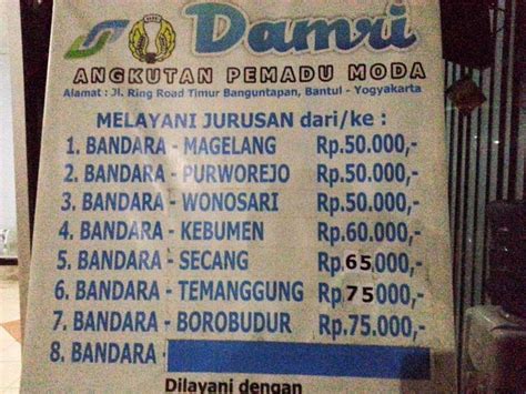 Bus Damri Bandara Adi Sucipto Yogyakarta Berbagi Tak Pernah Rugi