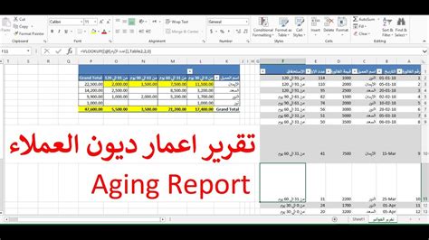 نموذج كشف حساب عميل Excel