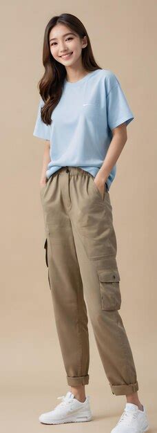 Premium Ai Image Beautiful Casual Girl