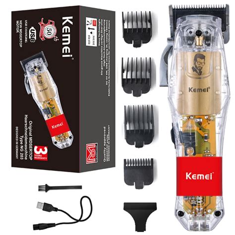 Kemei Ng203 전문 헤어 트리머 남성용 헤어 클리퍼 코드 무선 전기 헤어 커터 기계 충전식헤어 트리머 Aliexpress