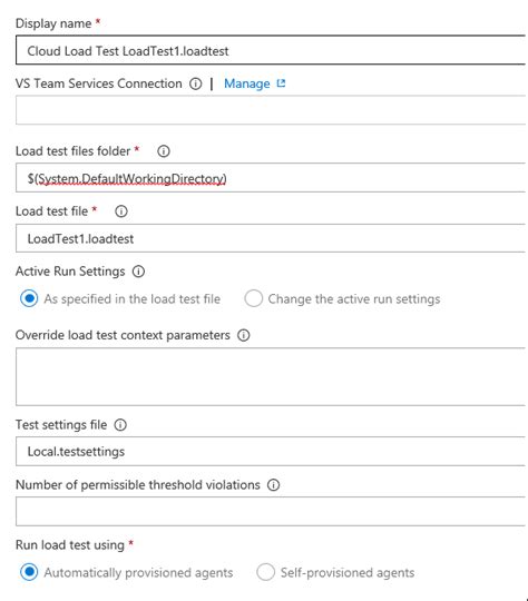 Vsts Load Testing As Part Of Cd Pipeline Stack Overflow