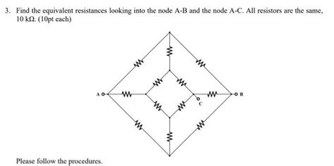 3 find the equivalent resistances looking into the