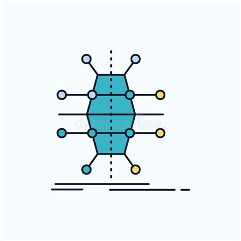 Distribution Grid Infrastructure Network Smart Flat Icon Green And