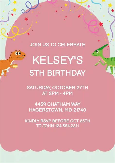 공주 캐슬 베어 어린이 생일 초대장 템플릿어린이 생일 초대장 템플릿 Invitanku