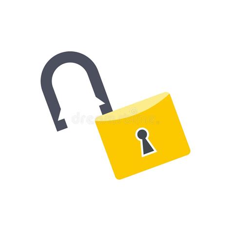 open lock flat stock vector illustration of secret password 79626432
