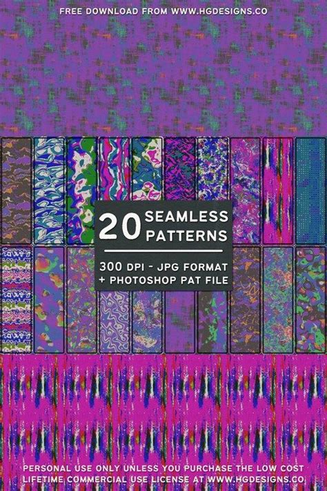 Free Download Seamless Tiling Patterns Set Hg Designs Free