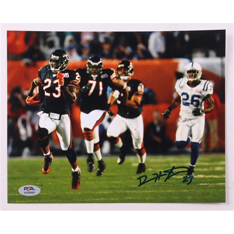 Devin Hester Signed Bears 8x10 Photo Psa Pristine Auction