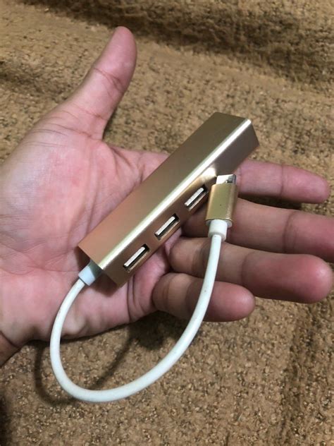 Type C To Lan Adapter With Port Hub Computers Tech Parts Accessories Cables Adaptors