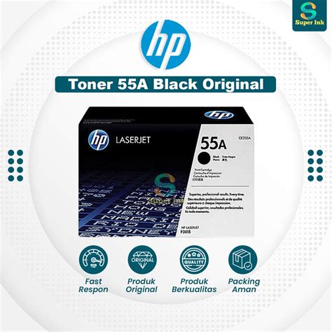 Jual Toner Printer Hp Laserjet 55a Black Original Ce255a Shopee