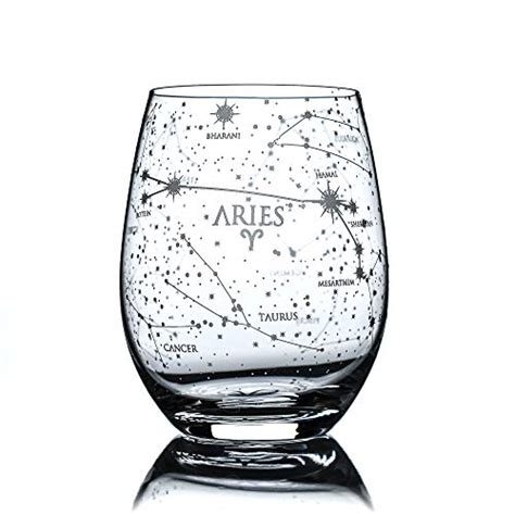 Funky Astrology Wine Glasses