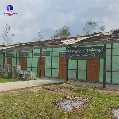 မုန်တိုင်းကြောင့် စာသင်ကျောင်းပေါင်းထောင်ချီ ပျက်စီးလားခရသည့် ရက္ခိုင်တ