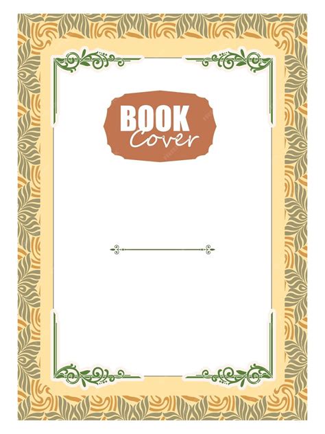 이슬람 서예 프레임과 테두리가 있는 이슬람 책 표지 디자인 프리미엄 벡터