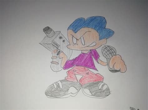 My Pico Drawing With An Other Color Fnf Scrolller