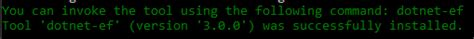 C Cannot Find Command Dotnet Ef Stack Overflow