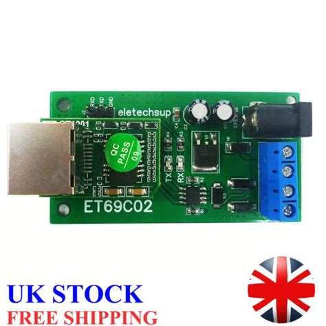 RS TO ETHERNET TCP IP Converter MQTT Modbus RTU Module Without Rails W Rail PicClick UK