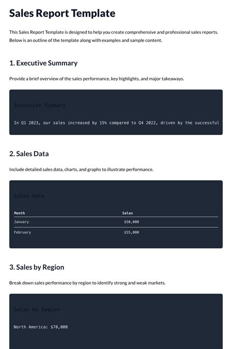 Sales Report Template Template Collaborative Docs For Teams